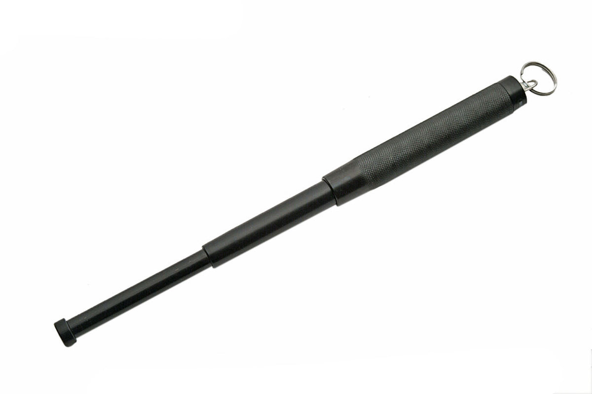 12" Portable Self Defense Textured Grip Expandable Keychain Baton