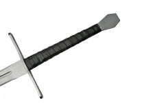 48" Medieval Coffin Leather Wrapped Two Handed Claymore Longsword