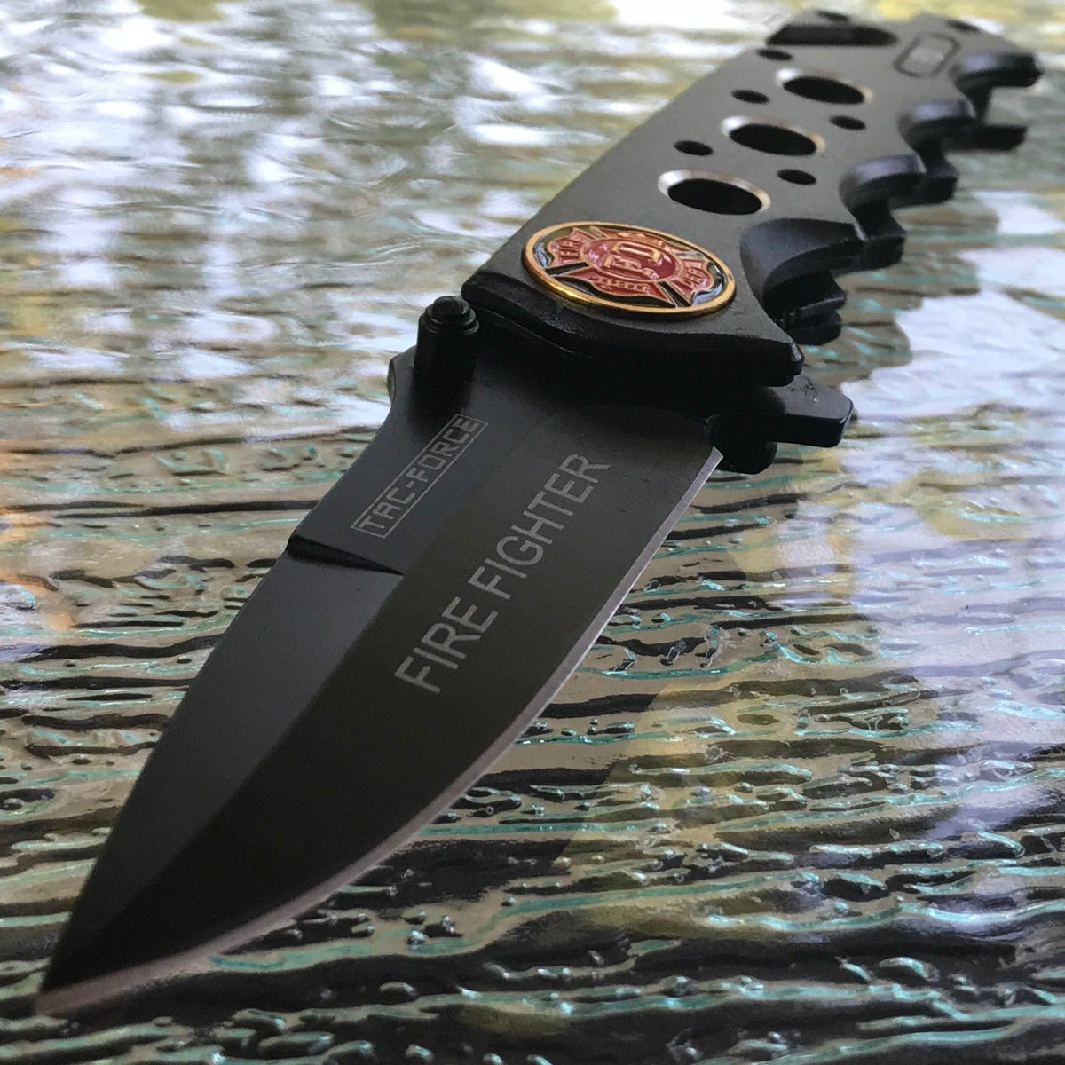 8" Tac Force EMT Fire Fighter Rescue Pocket Knife (TF-611FDB)