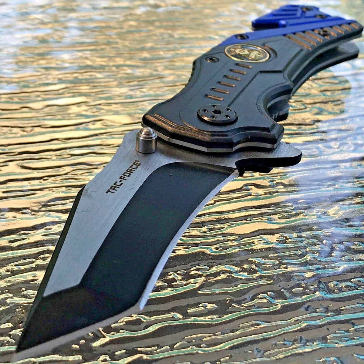 7.5" Police Rescue Tanto Blade Tactical Assisted Pocket Knife