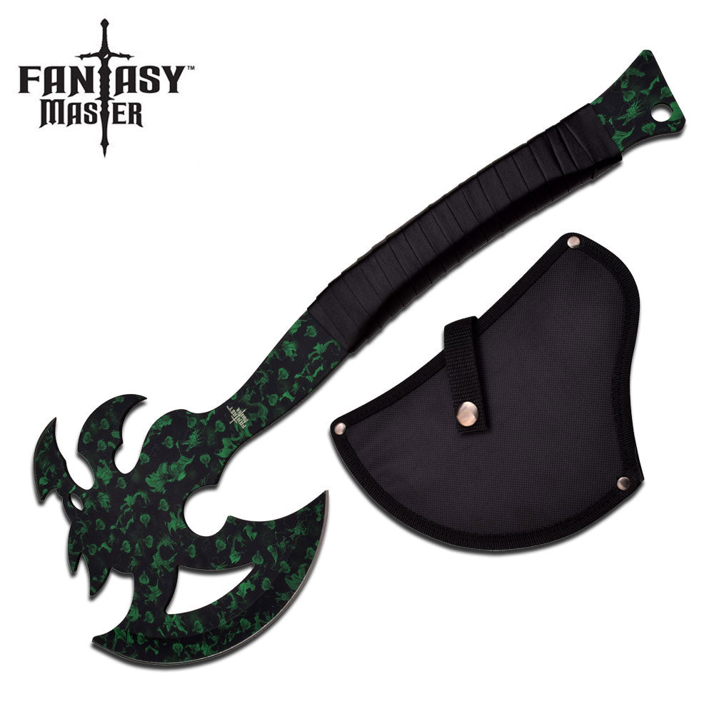 Fantasy Master Green Single Handed Axe
