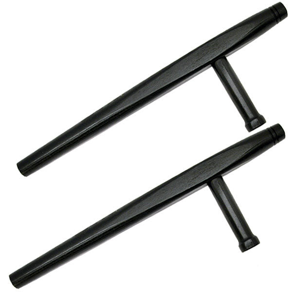 20" Martial Art Stick Weapon Black Wooden Tonfa (1705RB)
