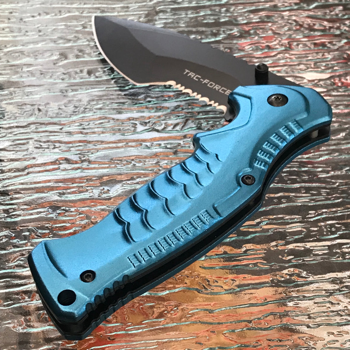 8" Blue Steel Karambit Tactical Pocket Knife (TF-993BL)