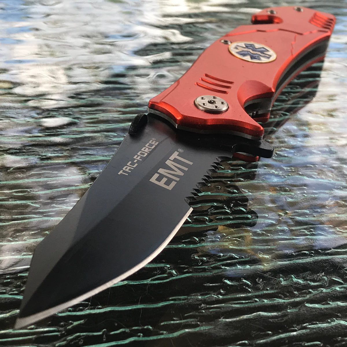 8" Tac Force USA EMT EMS Rescue Spring Assisted Tactical Pocket Knife